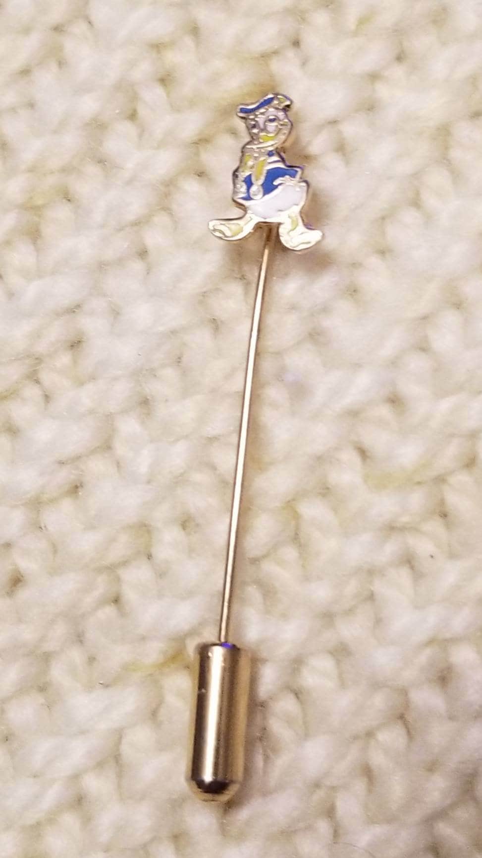 Vintage Donald Duck Stick Pin Disney Accessory Miniature | Etsy