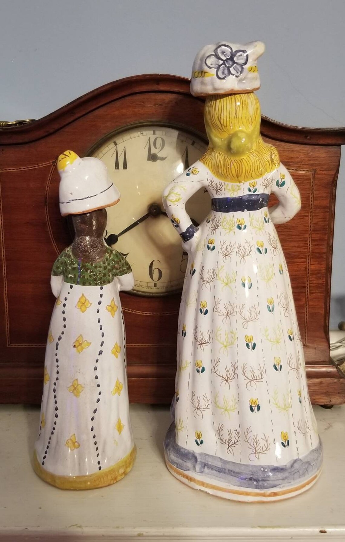 Portugese Ceramic Women Decanters Vintage Redware Pottery Art - Etsy