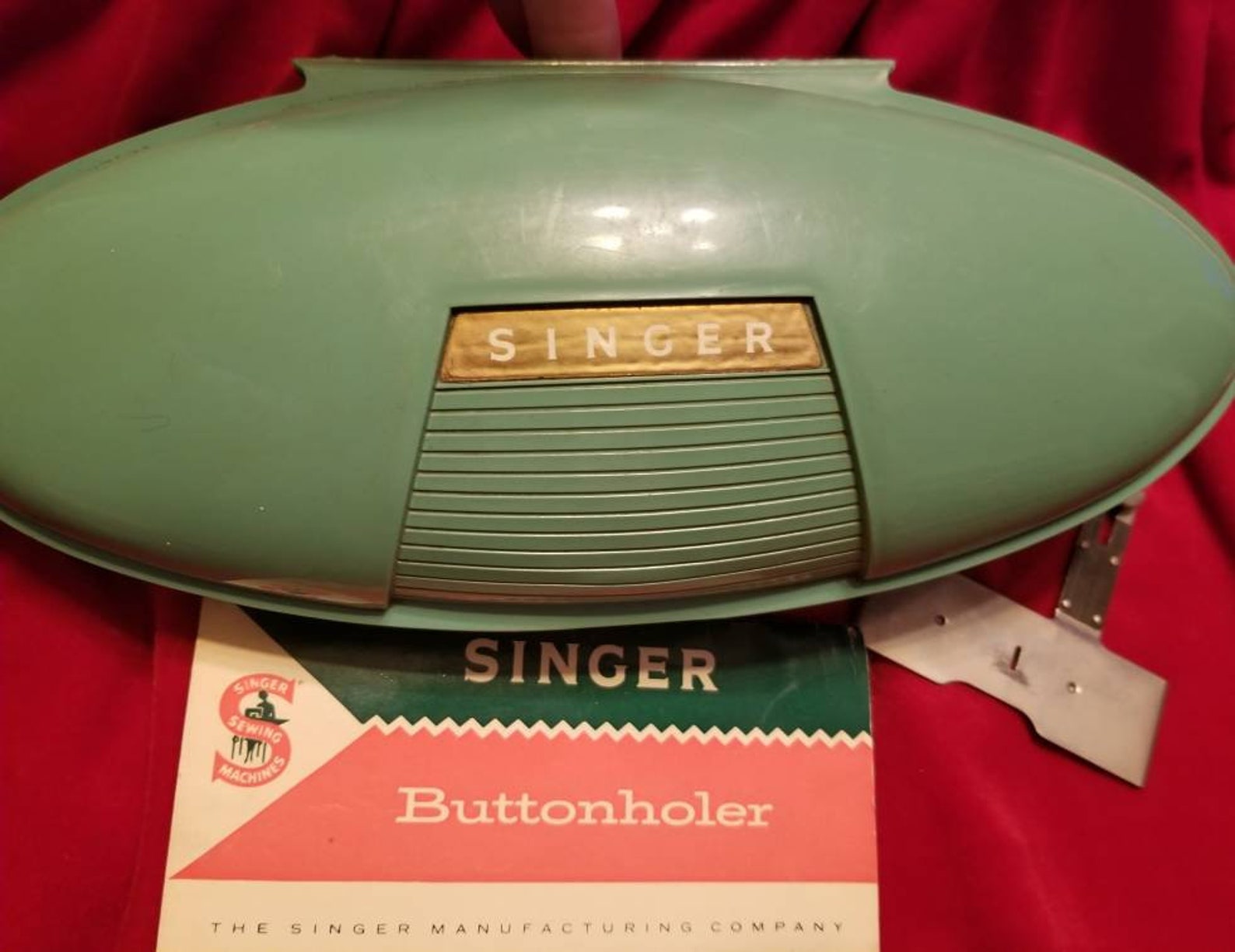Vintage Singer Buttonholer Machine With Original Case and - Etsy