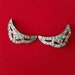 Antique Art Deco Dress Clips Paste and Silvertone Shoe Clips 2 - Etsy