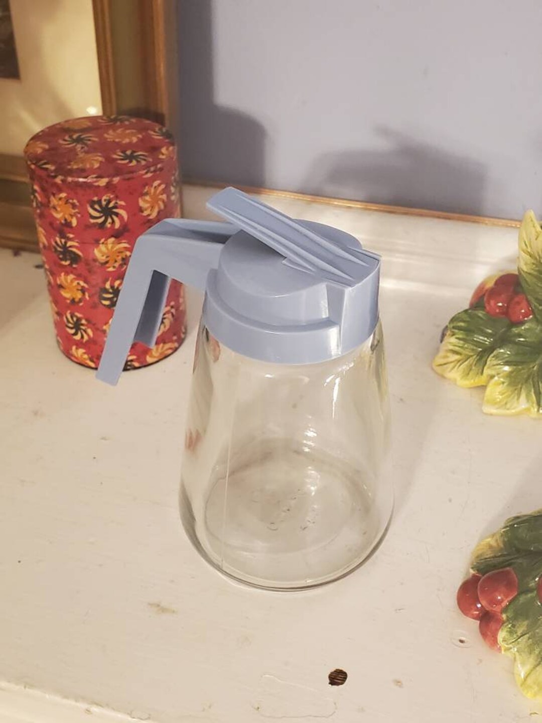 Vintage Gemco Glass Syrup Dispenser 12 Oz. Pitcher Mid Century - Etsy