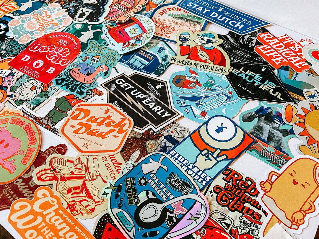 Dutch Bros Sticker- Dutch Brothers- Caffeine Queen- Vinyl Car Stickers ...