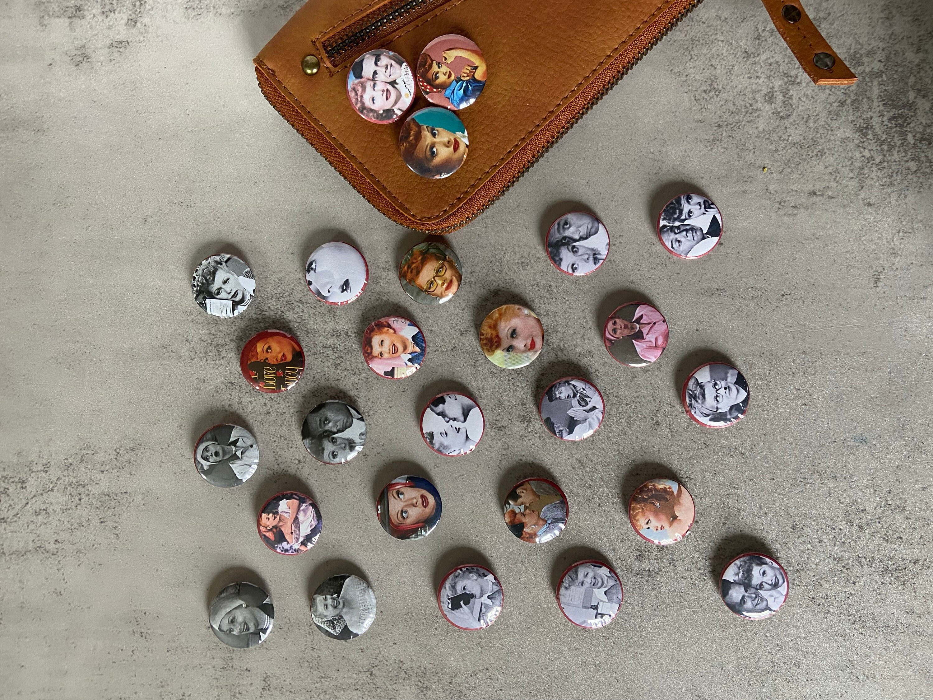 I Love Lucy Gift | Retro Button Pins | Classic TV Pins | Old Hollywood ...