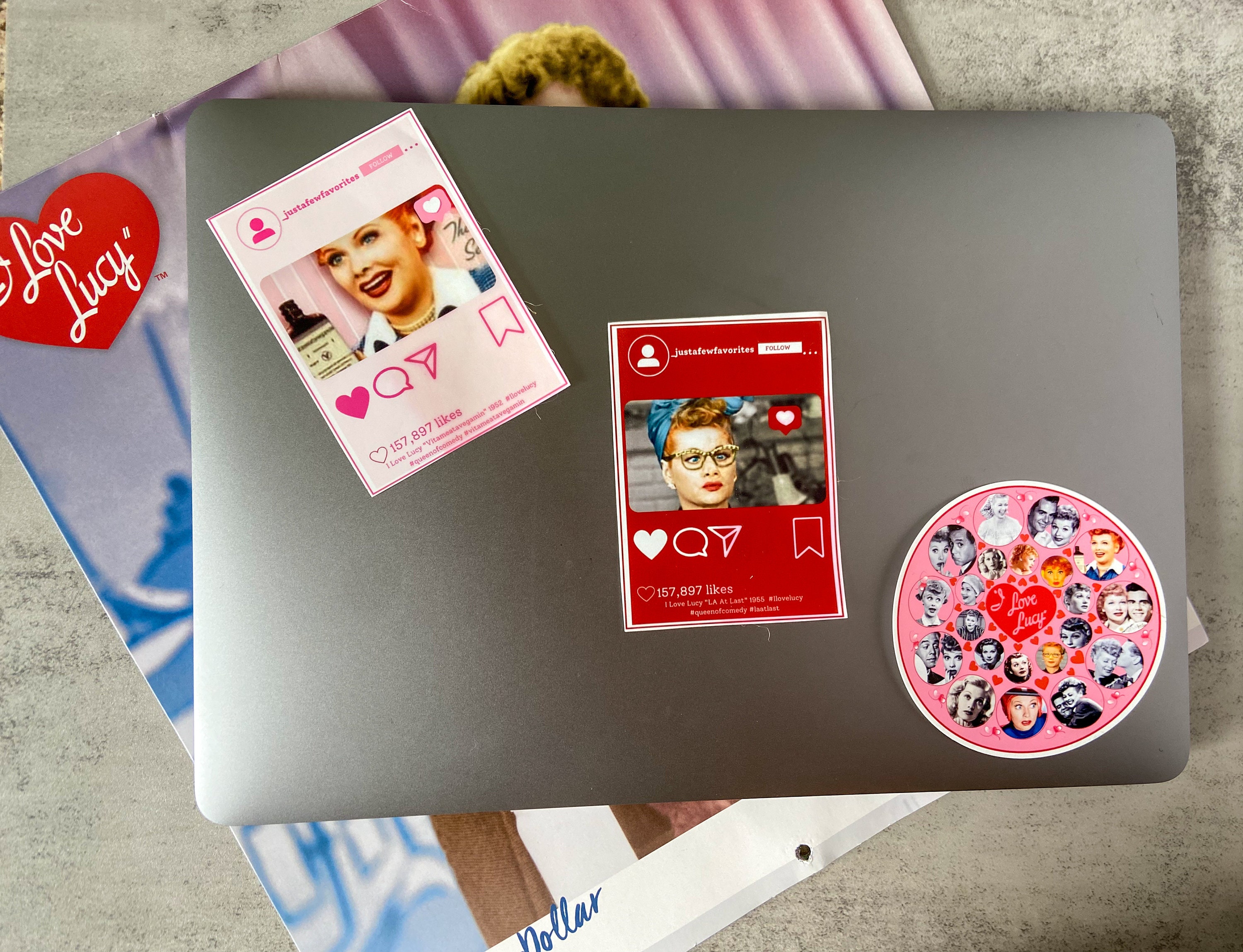 I Love Lucy Stickers | Lucille Ball Art | Lucy and Ethel | Old ...