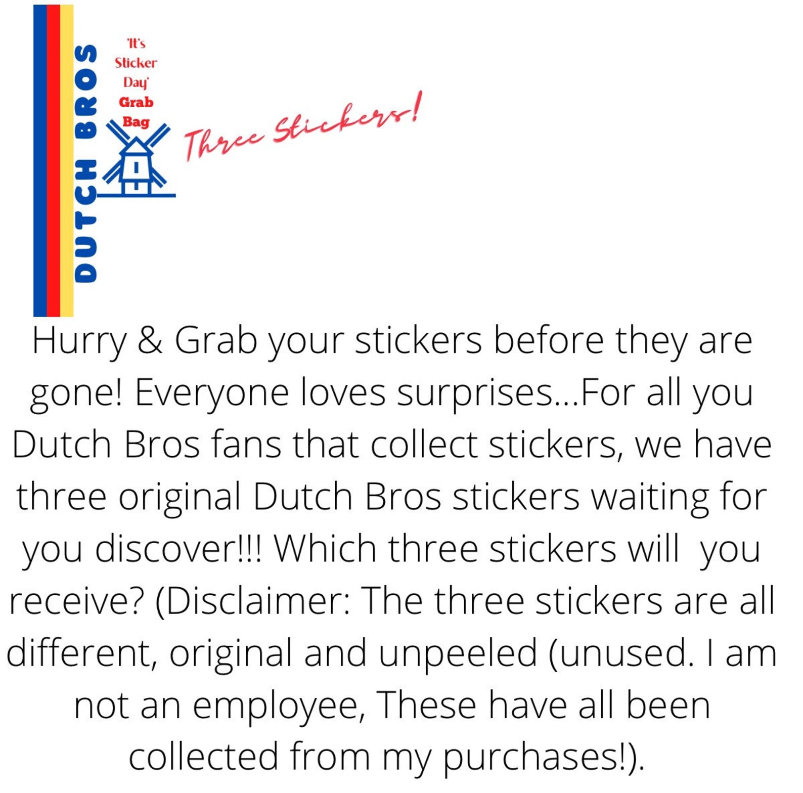 Dutch Bros Sticker Collection | Etsy