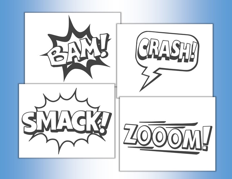 Modern Superhero Party Printables Superhero Themed Party - Etsy