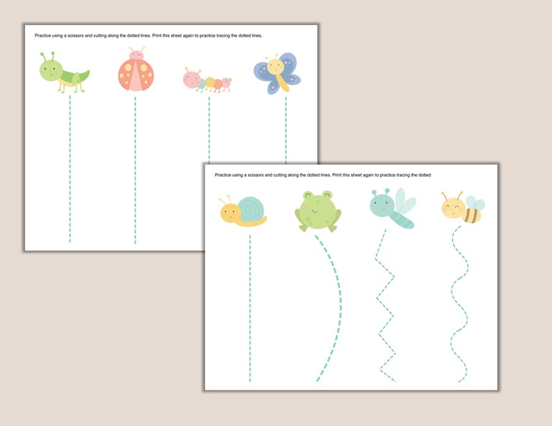 Preschool Printables Preschool Bug Themed Prints Homeschool - Etsy
