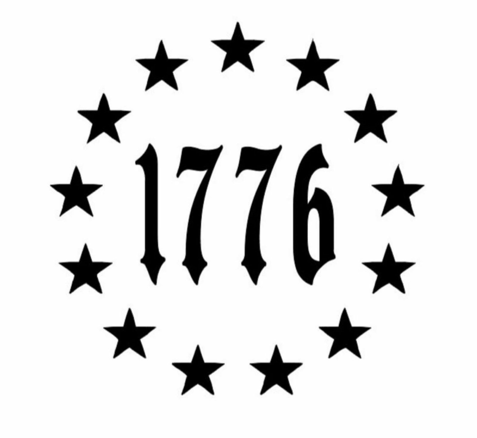 1776 13 Star Vinyl Decal Sticker Military Betsy Ross Flag - Etsy