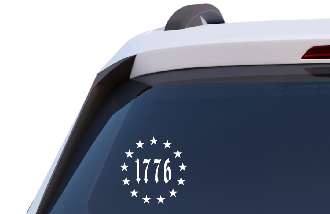 1776 Betsy Ross Flag Vinyl Decal - Patriotic USA Sticker - Etsy