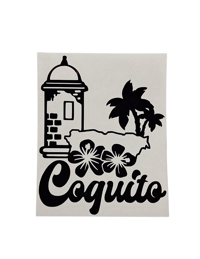 Puerto Rico Flag Coquito Bottle Decal, Decorative Sticker - Etsy