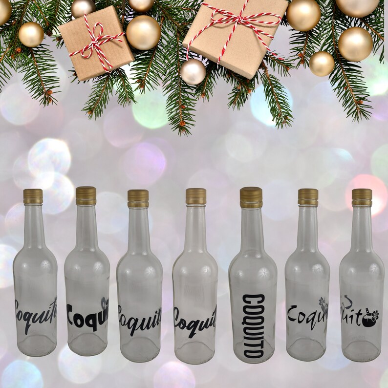 Puerto Rico Coquito Bottle Decal: Weatherproof Decorative Labels - Etsy