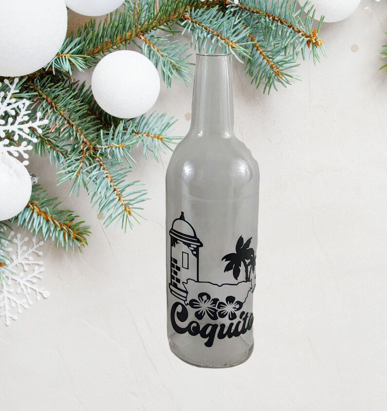 Coquito Bottle Decal Puerto Rico Flag Coquito Decal Sticker - Etsy