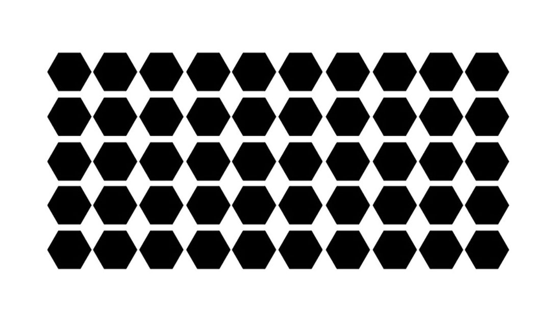 Hexagonal Honeycomb Shape Vinyl Decal Stickers 50 Pack Stickers Car ...