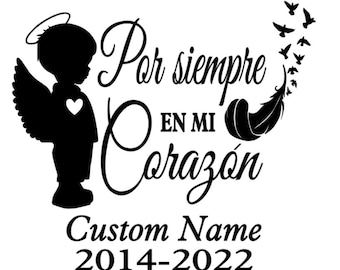 Spanish in Loving Memory Decal - Etsy