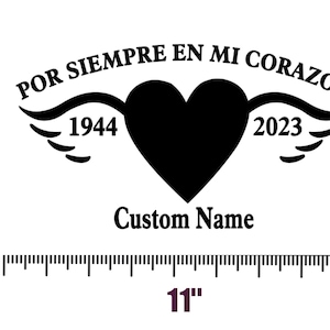 Personalized in Loving Memory RIP Forever in My Heart in Spanish Por ...