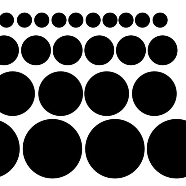 Large Circle Wall Sticker - Etsy