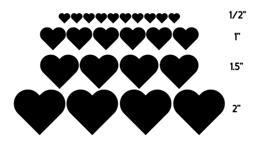 Heart Shape Vinyl Decal Car Bumper Sticker Window Wall Art Laptop ...