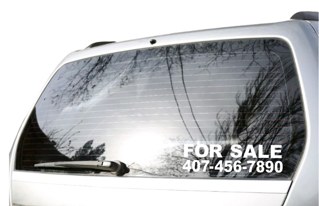 For Sale Decal With Custom Phone Number Decal Sticker Car Truck Boat ...