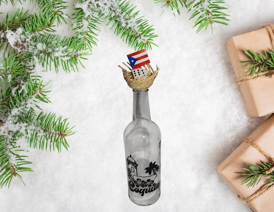 Coquito 750ml Empty Clear Glass Bottle Puerto Rico Coquito Glass Bottle ...