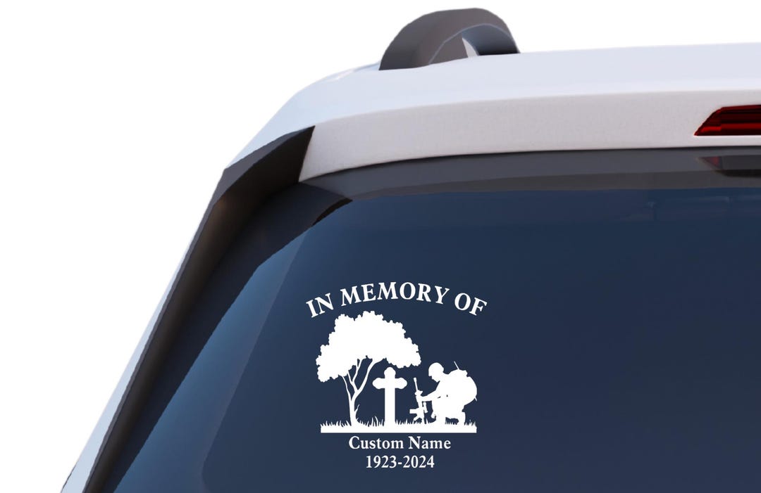 In Memory of Soldier Veteran Military Armed Forces Custom Memorial ...