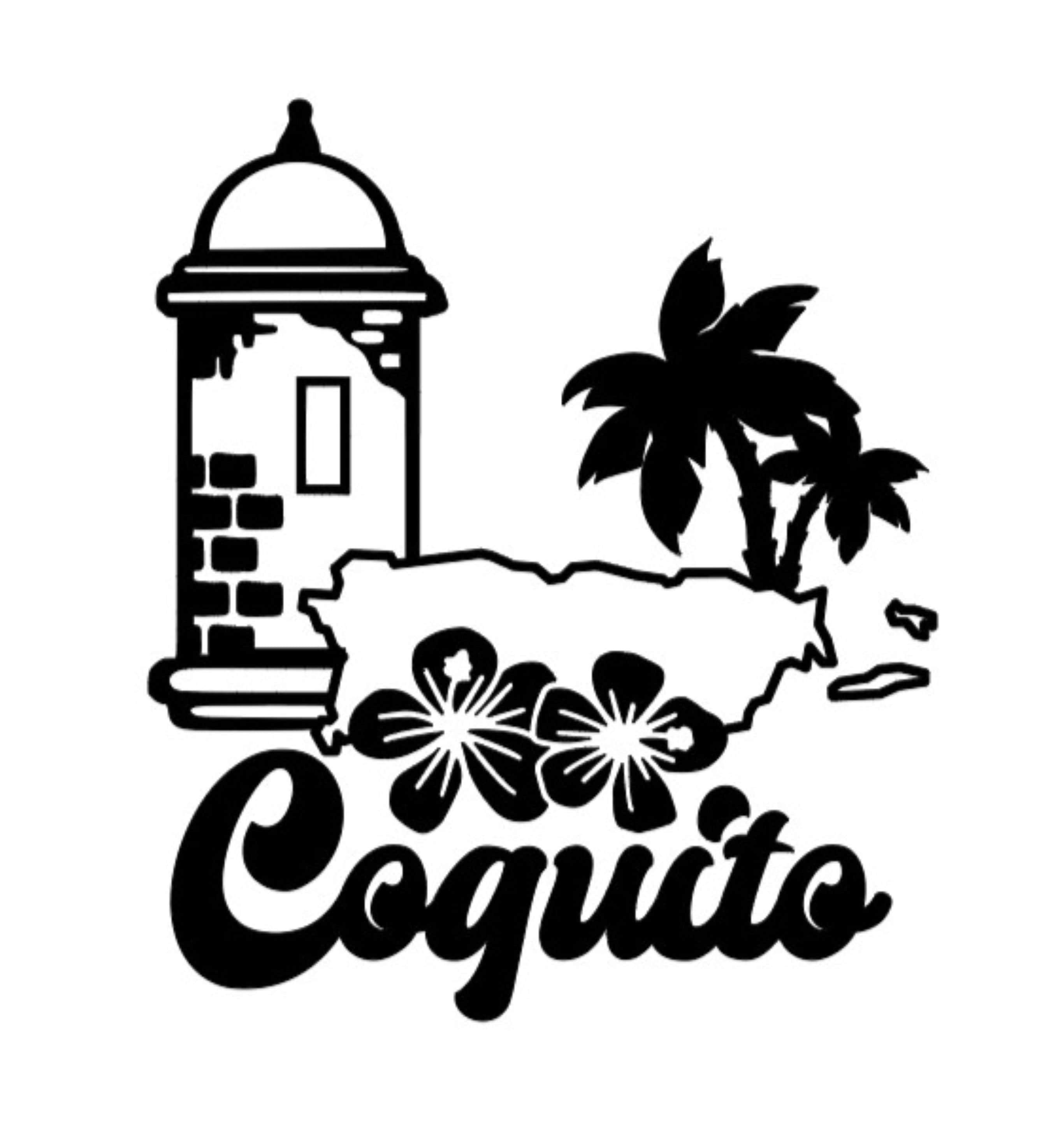 Coquito Bottle Decal Puerto Rico Flag Coquito Decal Sticker - Etsy