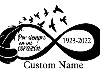 Spanish in Loving Memory Decal - Etsy