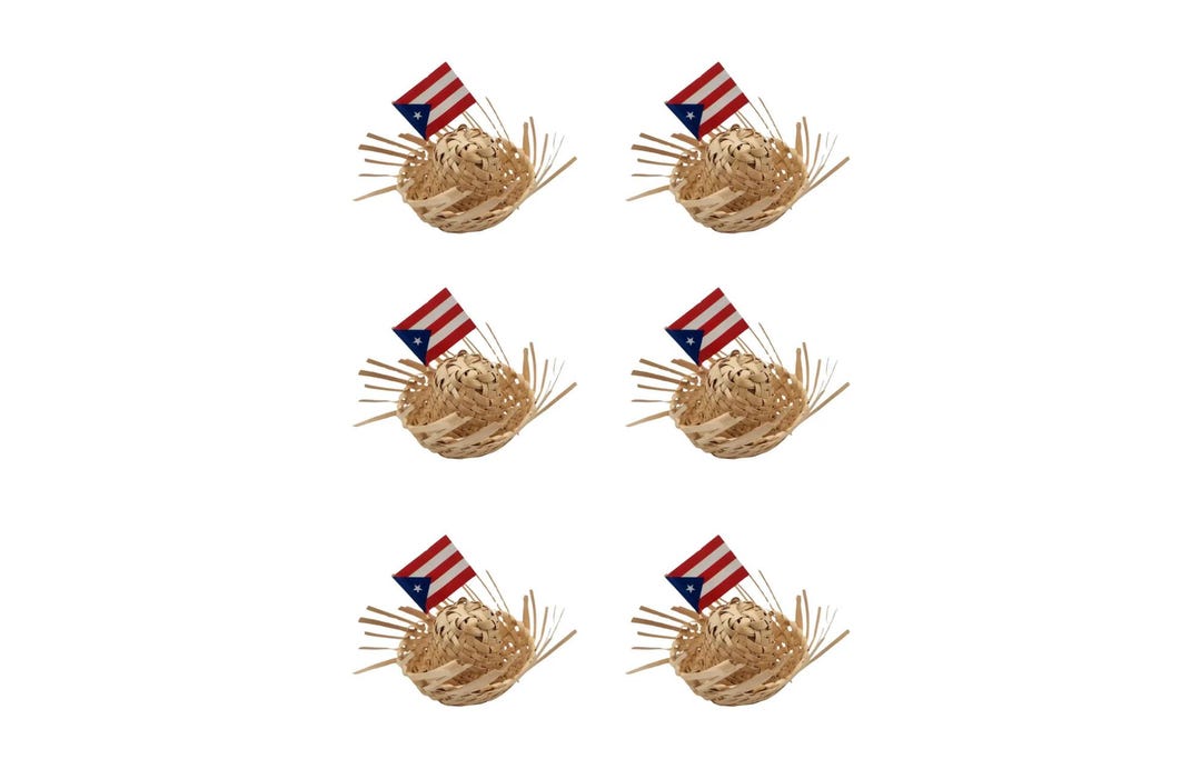 Mini 3" Pava Straw Traditional Hats Puerto Rico Traditional Hats Bottle ...