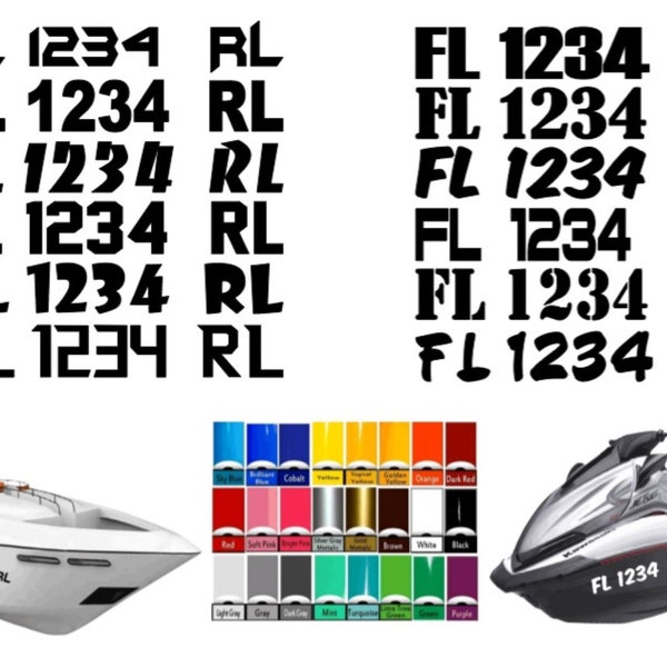 Custom Boat Lettering and Numbers - Etsy