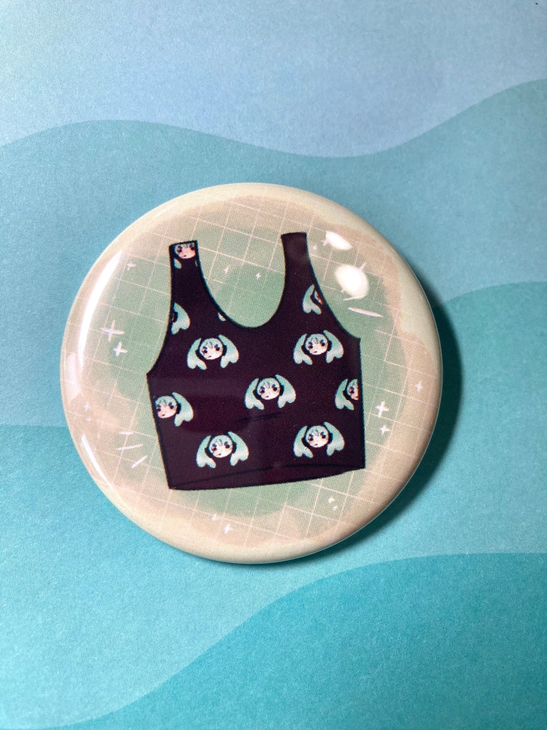 Miku Binder Jefferson || Circle Button - Etsy
