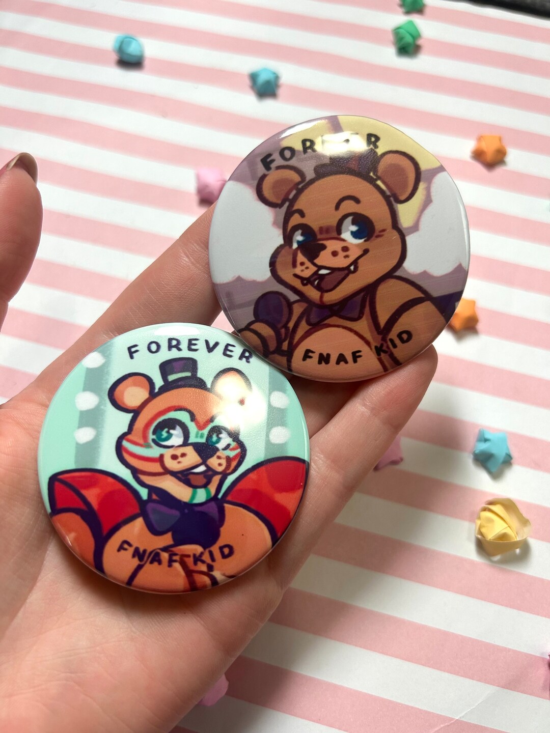 Forever/former FNAF Kid || Circle Buttons - Etsy