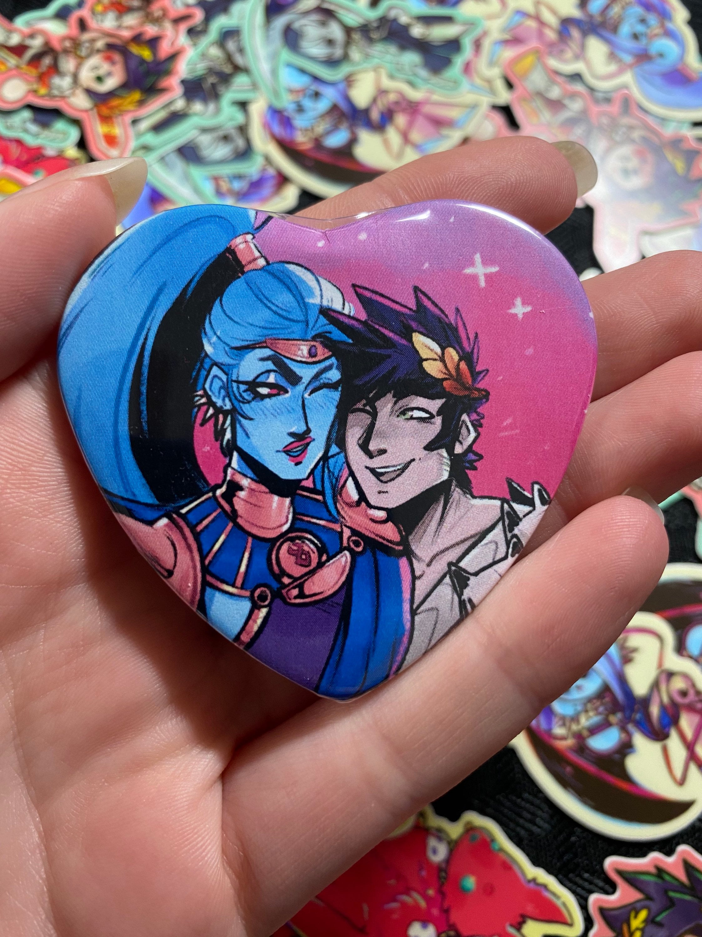 Hades Heart Buttons - Etsy
