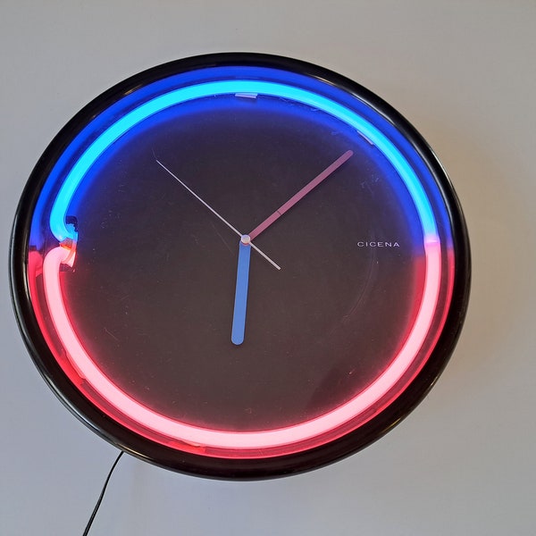 Vintage Neon Clock - Etsy