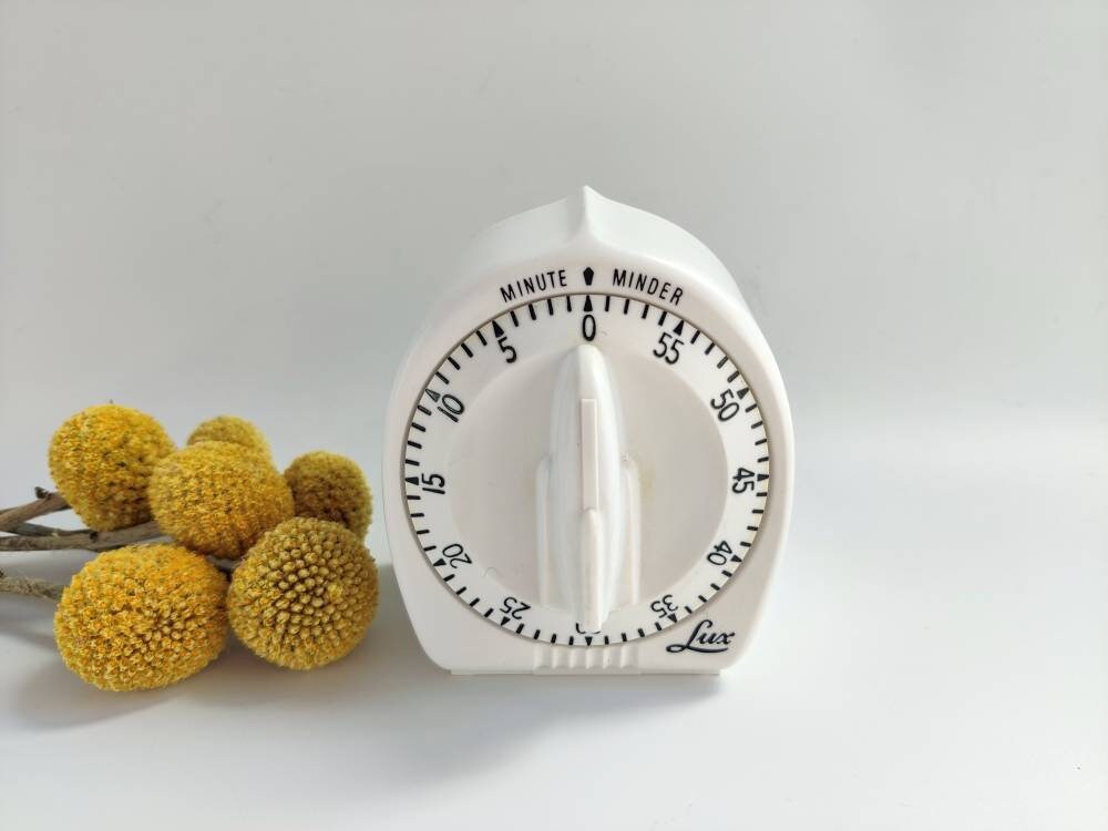 Lux Minute Minder Kitchen Timer Large Working Classic Style Egg Timer ...