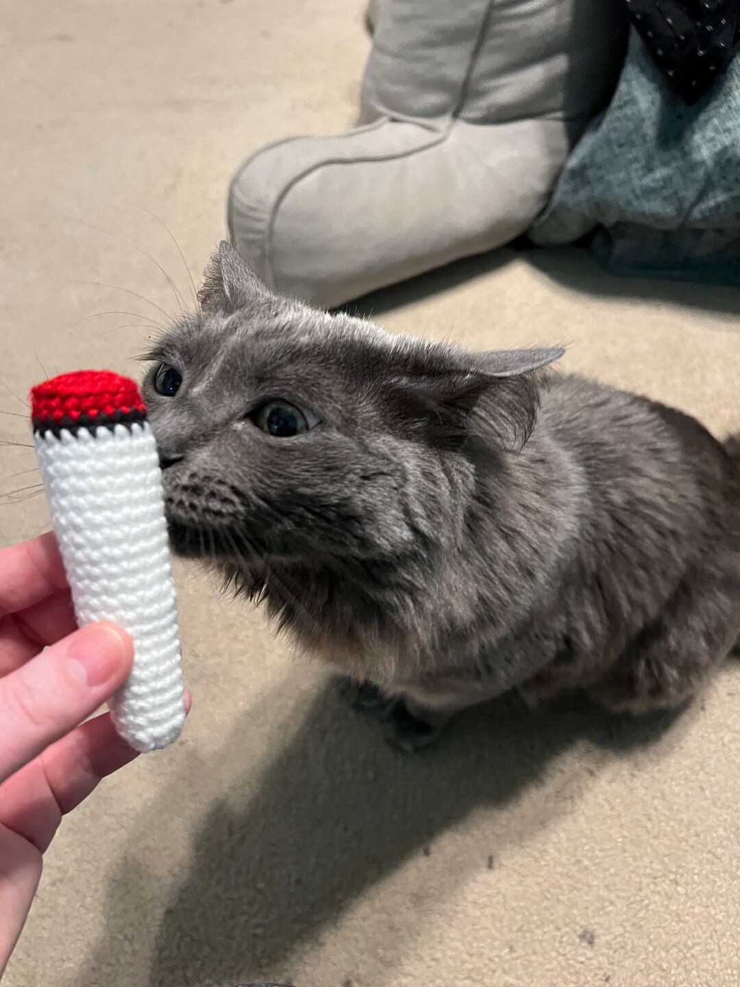 Crochet Catnip Joint Toy Funny Cat Lover Gift - Etsy