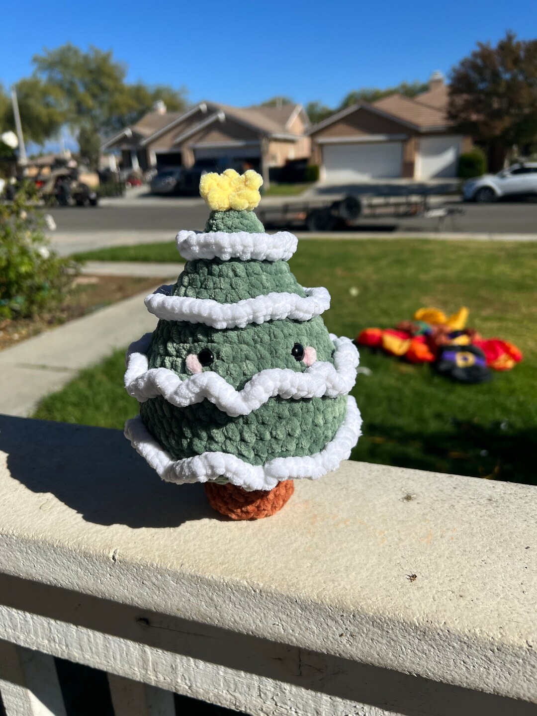 Crochet Christmas Tree Plush Handmade Christmas Gift Holiday Decor ...