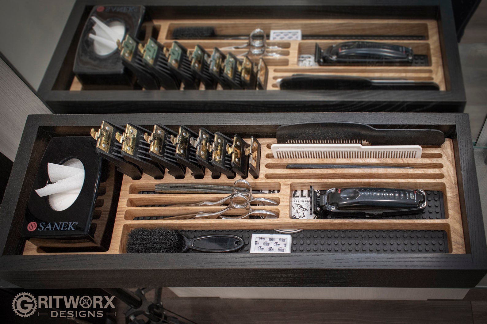 Barber Station | Barbershop Decor | Organizer Tray for Beard Trimmer ...