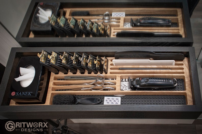 Barber Station Barbershop Decor Organizer Tray for Beard - Etsy