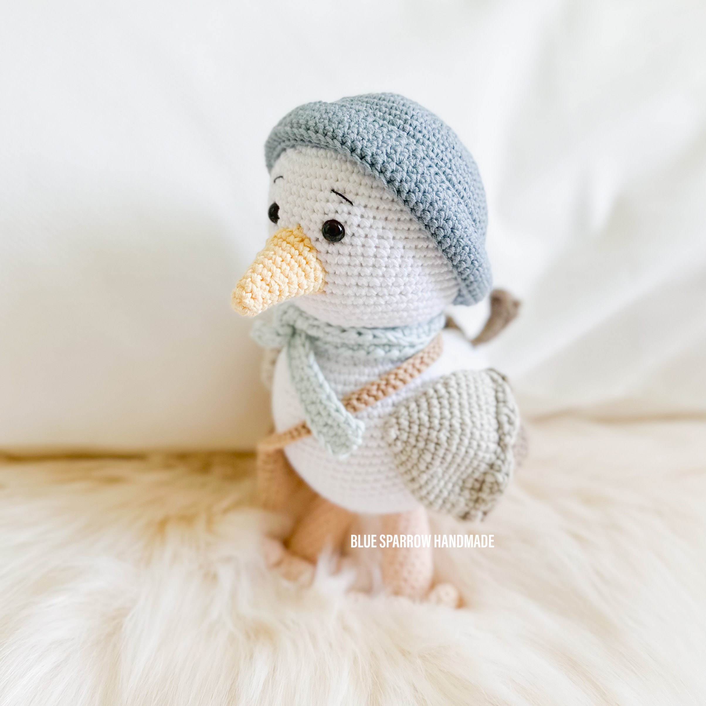 Crochet Seagull Pattern Amigurumi Toy Plushie Digital - Etsy