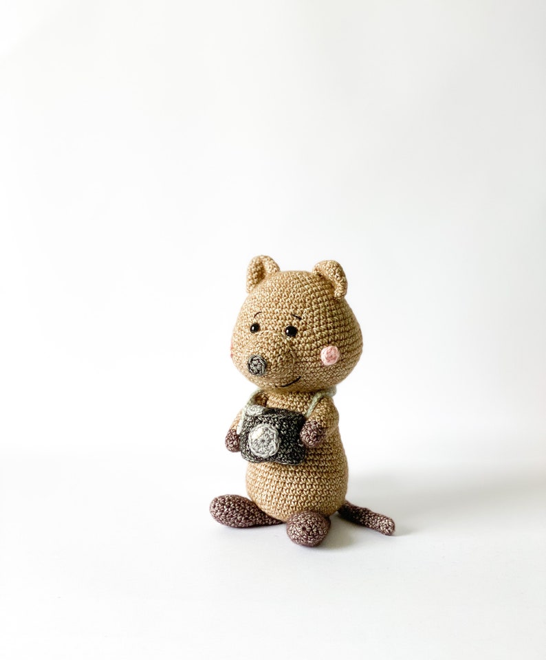Crochet Quokka Pattern Amigurumi Animal Handmade Toy | Etsy