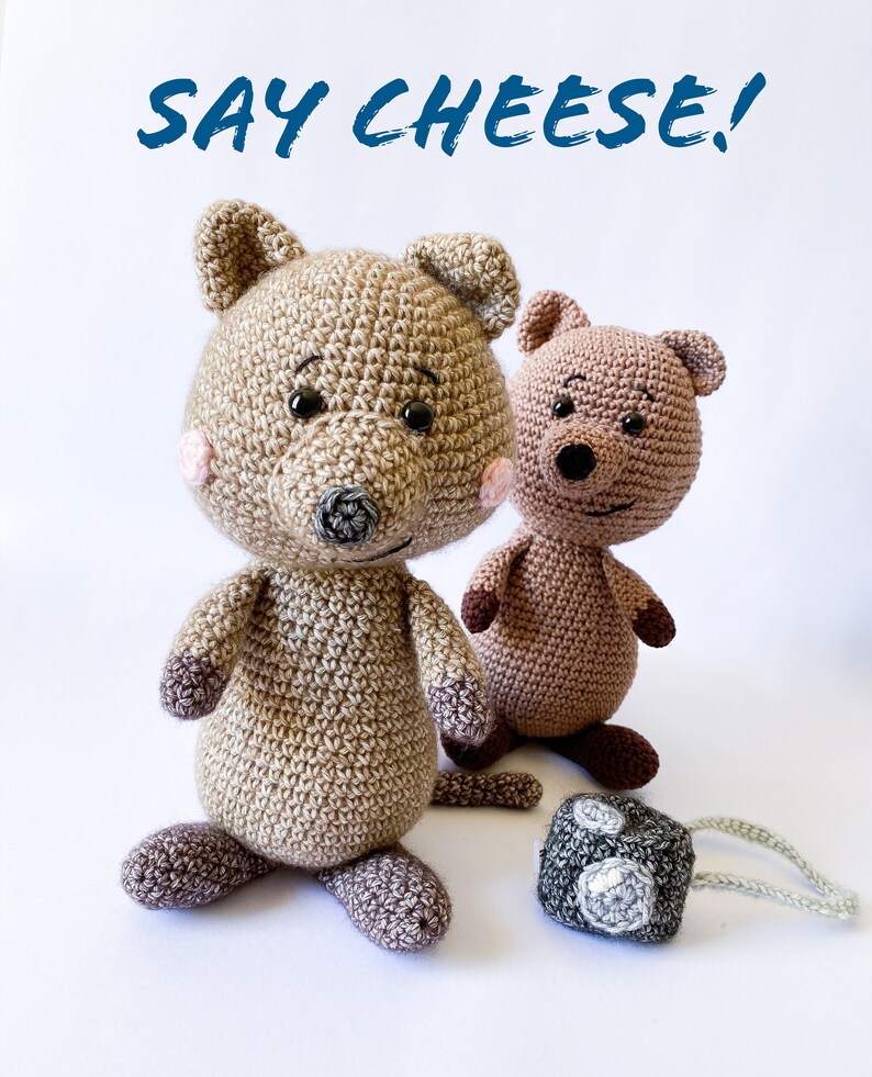 Crochet Quokka Pattern Amigurumi Animal Handmade Toy | Etsy