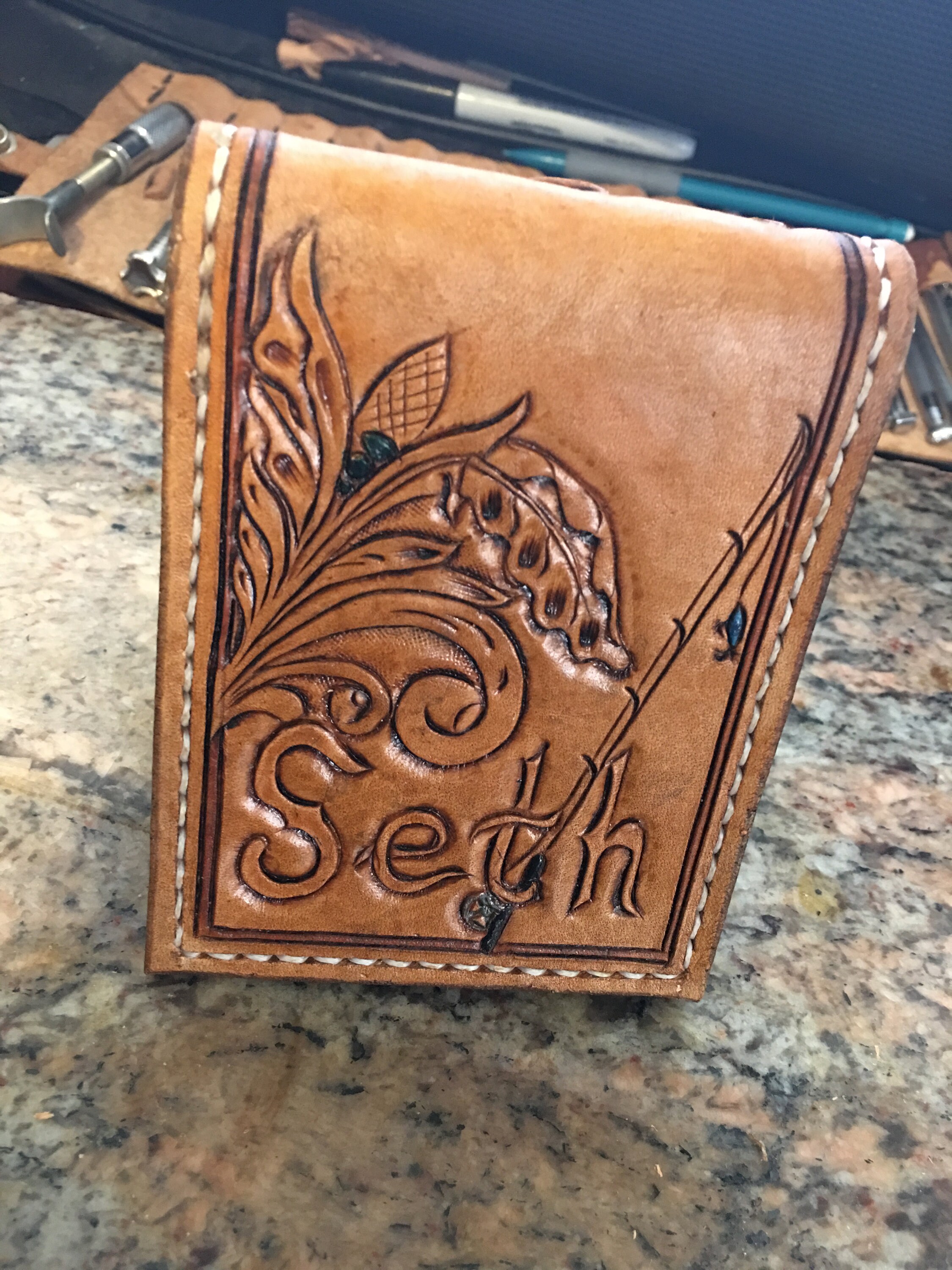 Custom Leather Wallet - Etsy