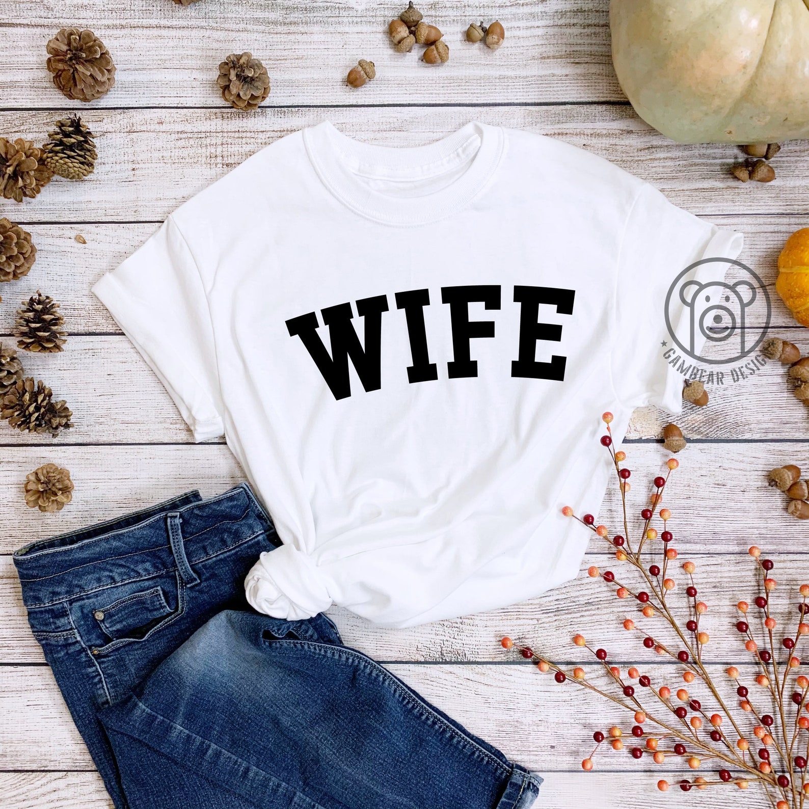 Wife SVG and PNG | Arched Wife SVG | Wife Shirt Svg, Wife Jersey Font ...
