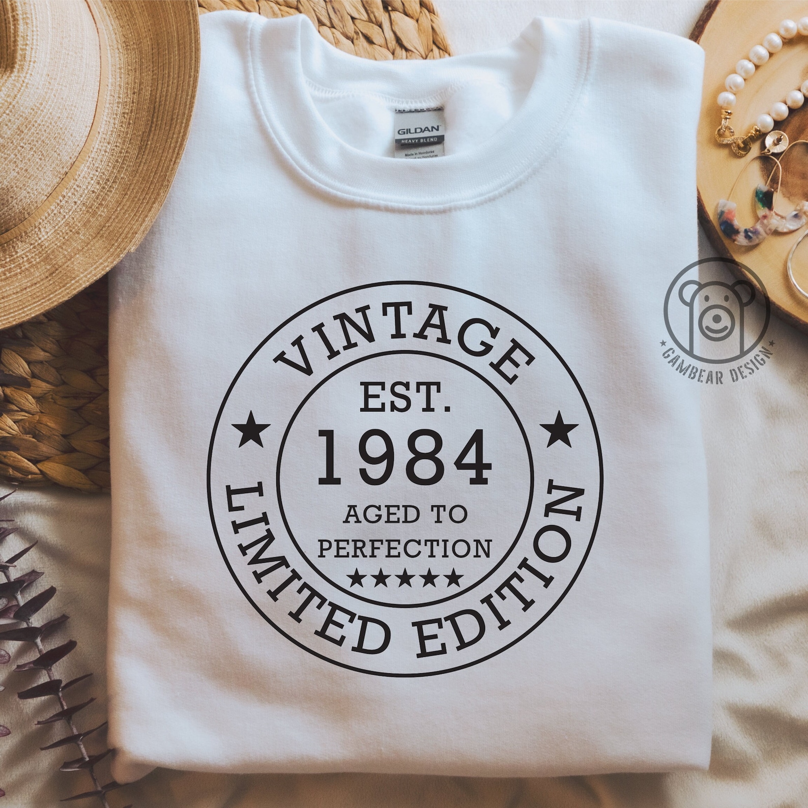 1984 Vintage Limited Edition Circle Svg | 38th Birthday Vintage Circle ...