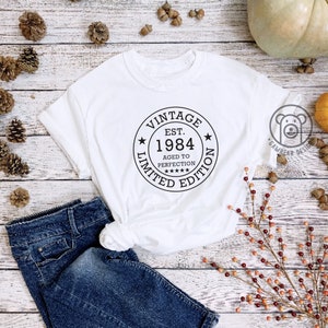 1984 Vintage Limited Edition Circle Svg | 38th Birthday Vintage Circle ...