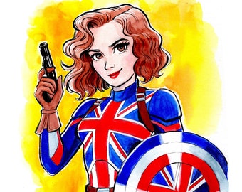 Captain Britain Shield - Etsy