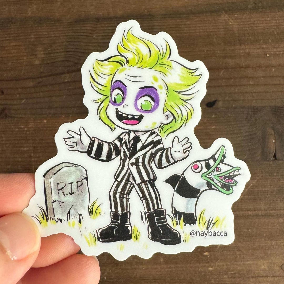 Beetlejuice 3” Vinyl Stickers - Etsy