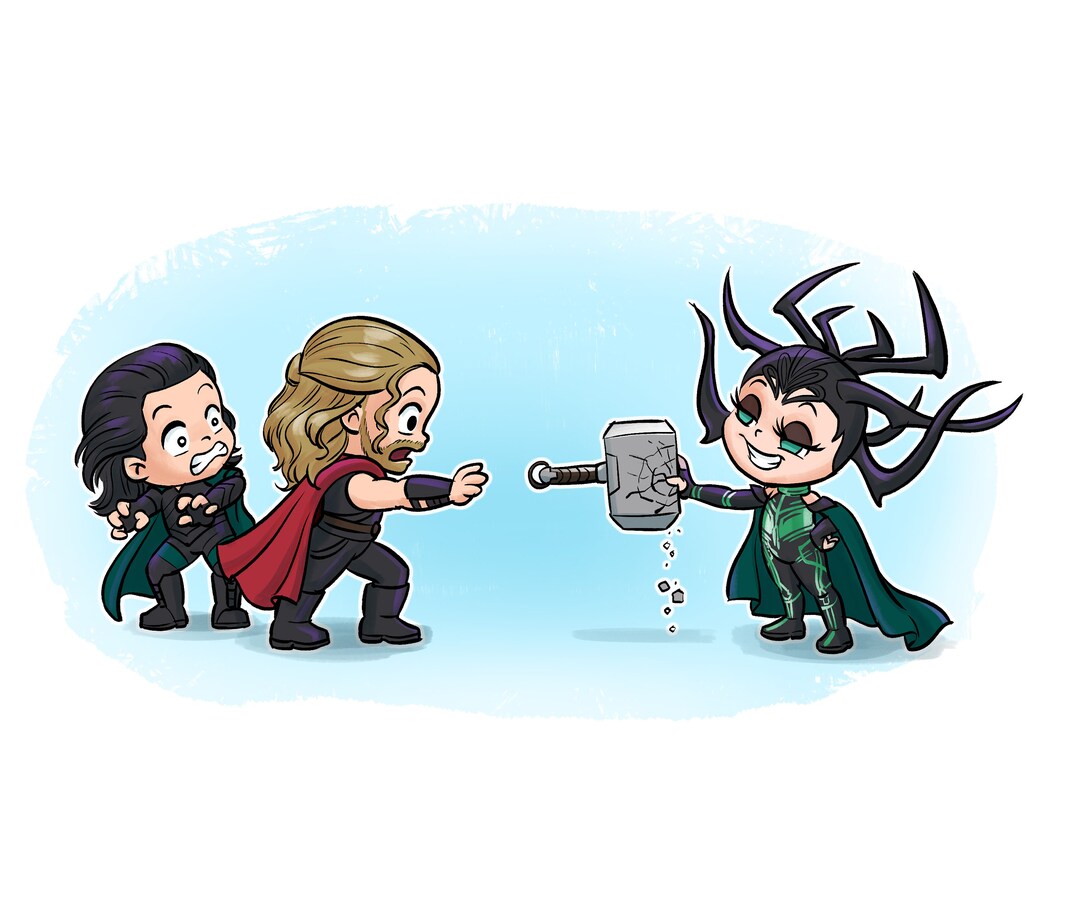 Chibi Thor And Loki