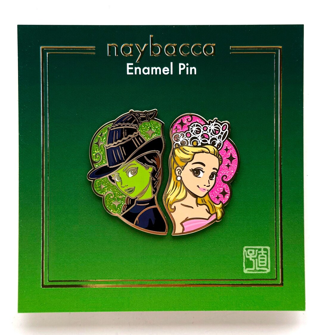 Glinda and Elphaba BFF Pin Set - Etsy