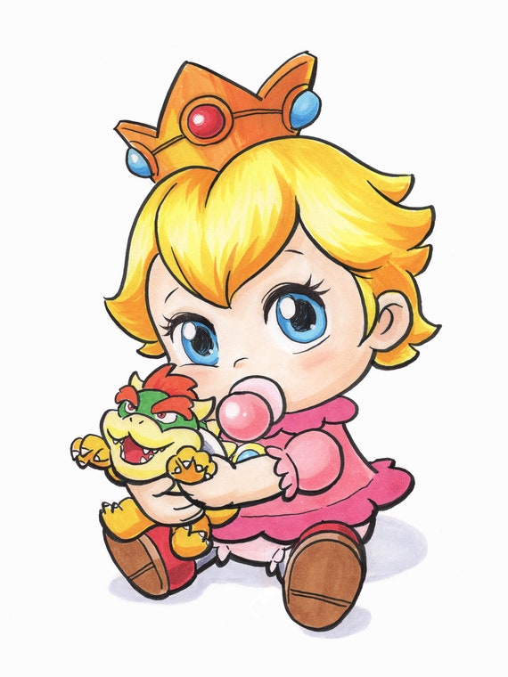 How To Draw Baby Peach