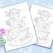 Winter Fun Line-art Coloring Page Premium Coloring Page Instant ...